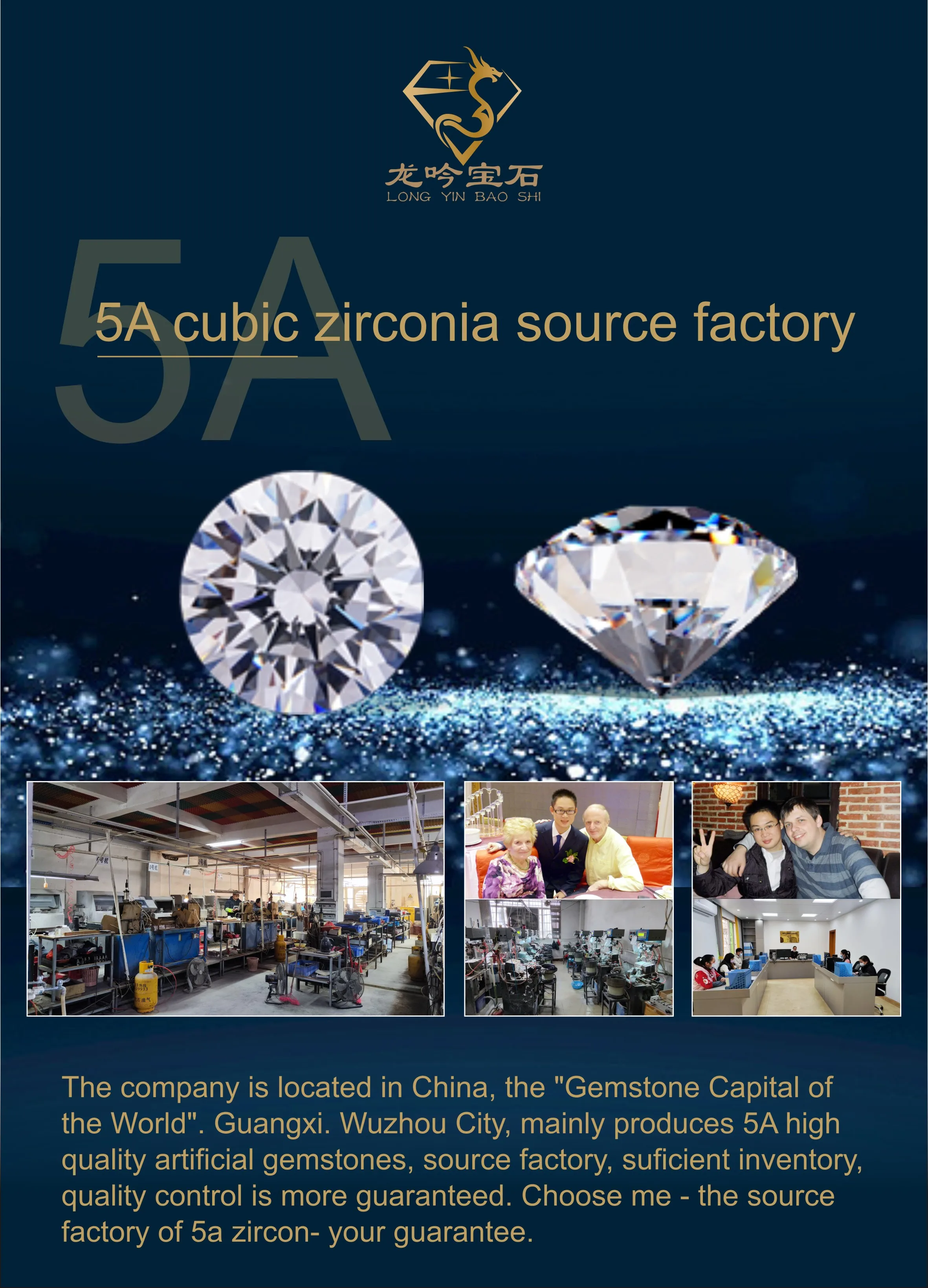 Customization Gemstone Charts 5a White Cubic Zirconia Sets Oval Shape 0.5ct-5ct Size Diamond ...