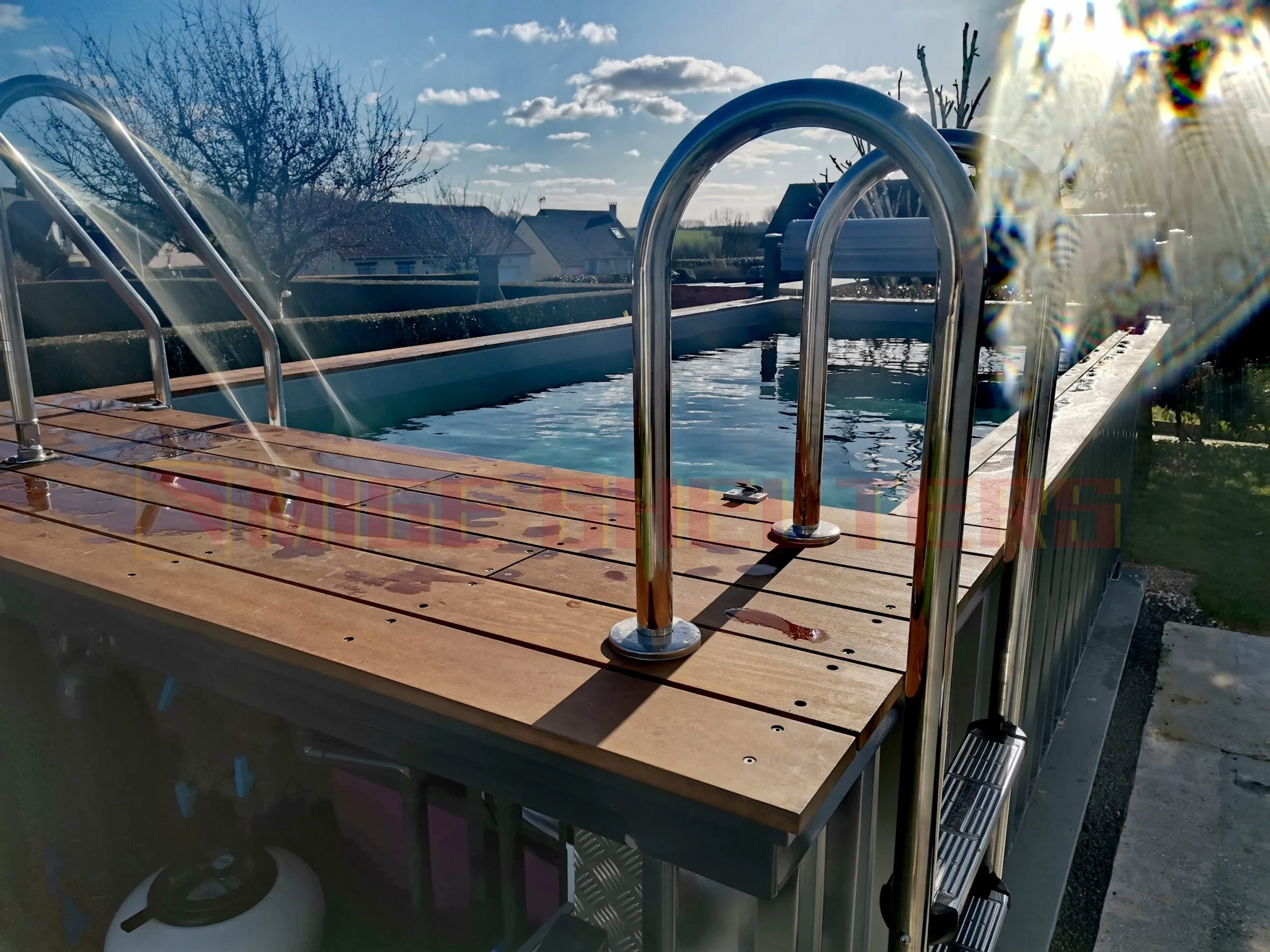 2023 Custom 20ft 40ft Shipping Container Swimming Pool For Glamping On ...