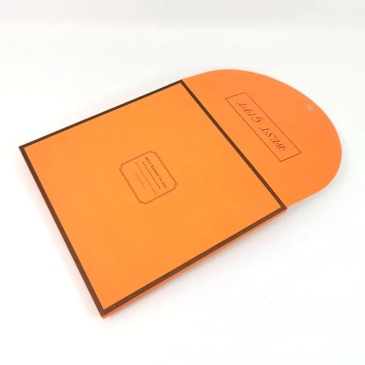 Custom Gift Cardboard Envelope for Silk Scarf with Ribbon