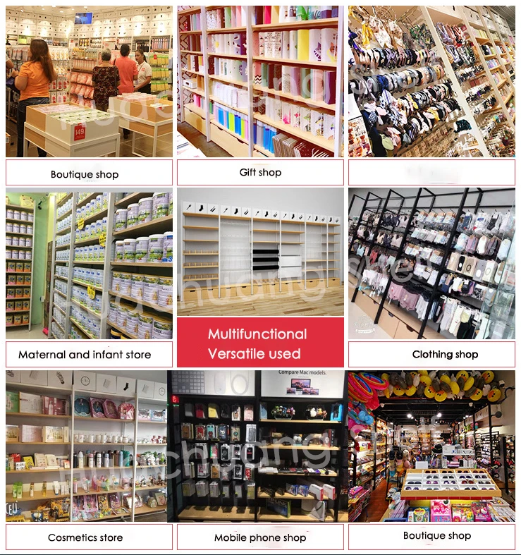 Hot Miniso Style Layout Design Shelf Customized Wood And Metal Display ...