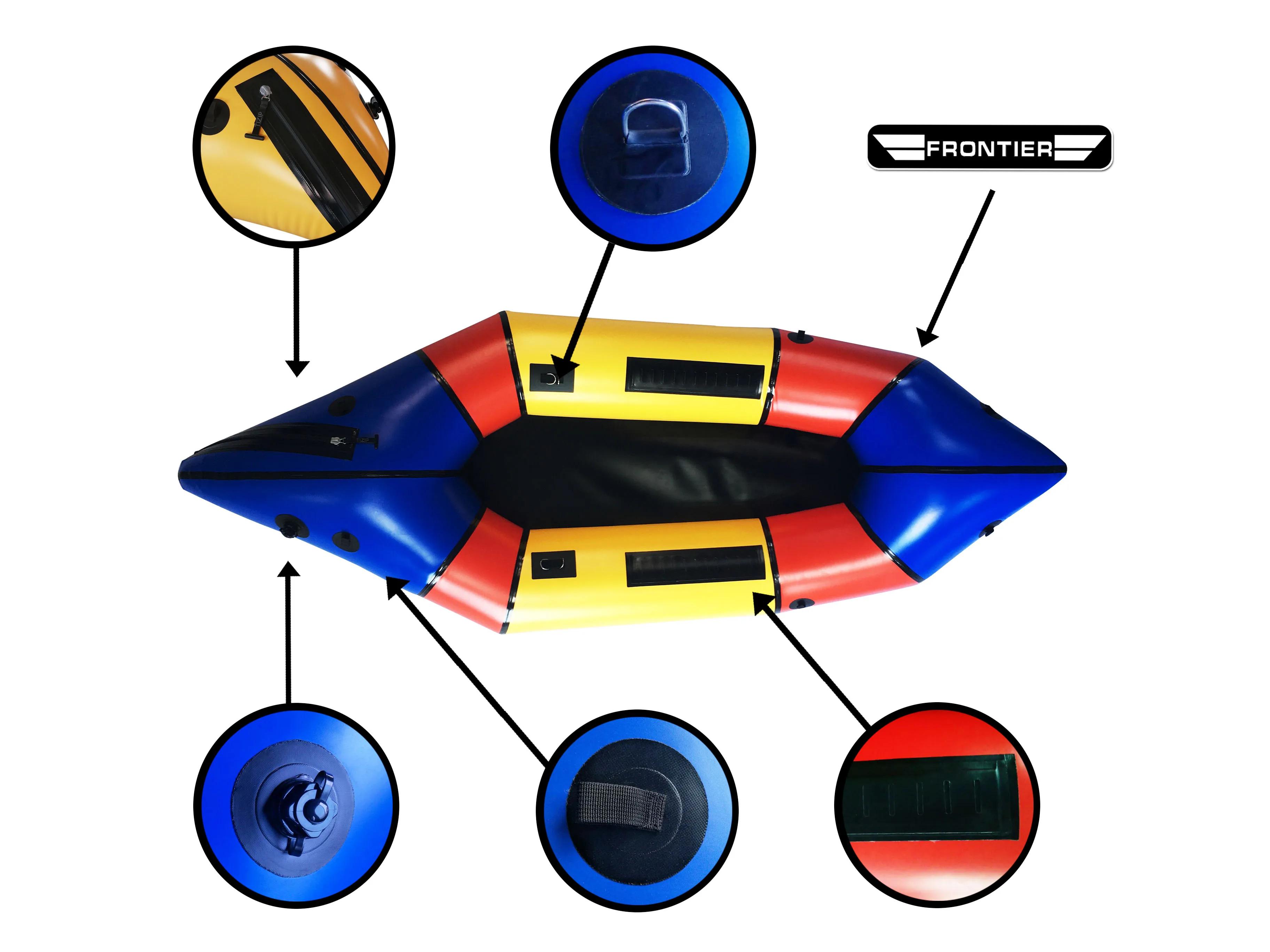 OEM PVC Packraft Drifting Single Packraft with Drop Stitch Floor ...