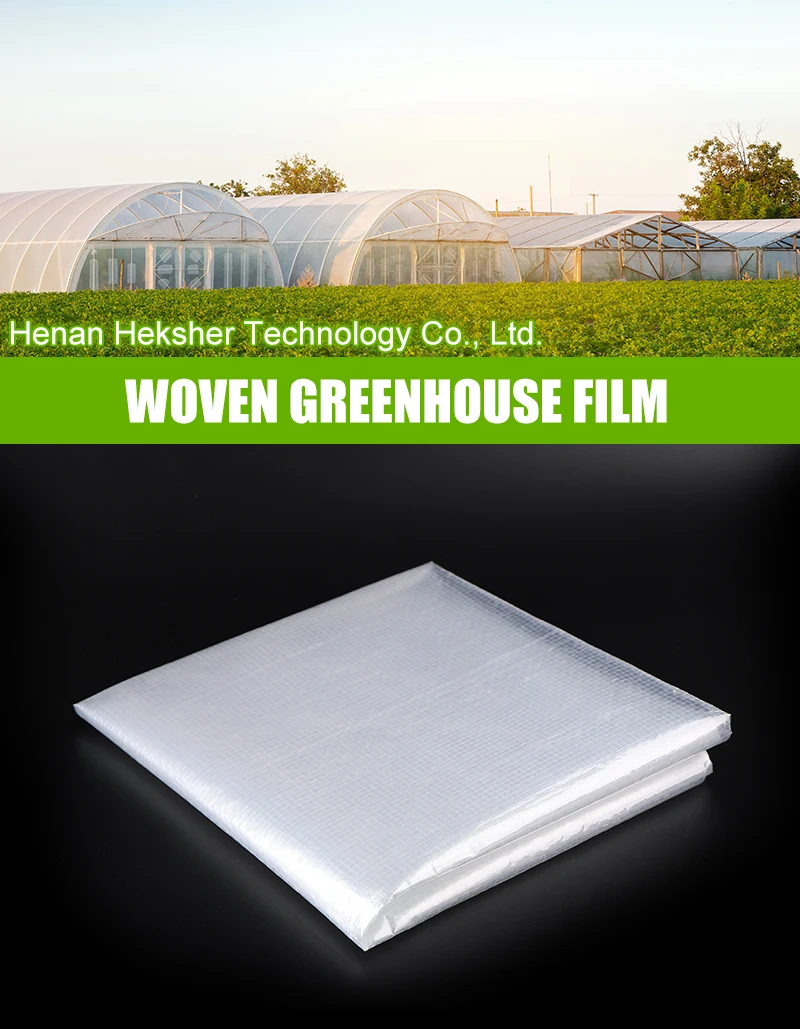 Customized Transparent Anti-UV Woven Greenhouse Cover Film Plastic for ...