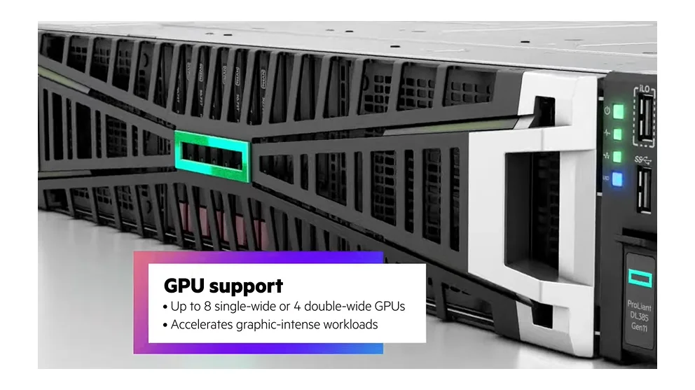 H PE DL385 Gen11 Storage 2U Rack SSD HDD Ready High Density Server ...