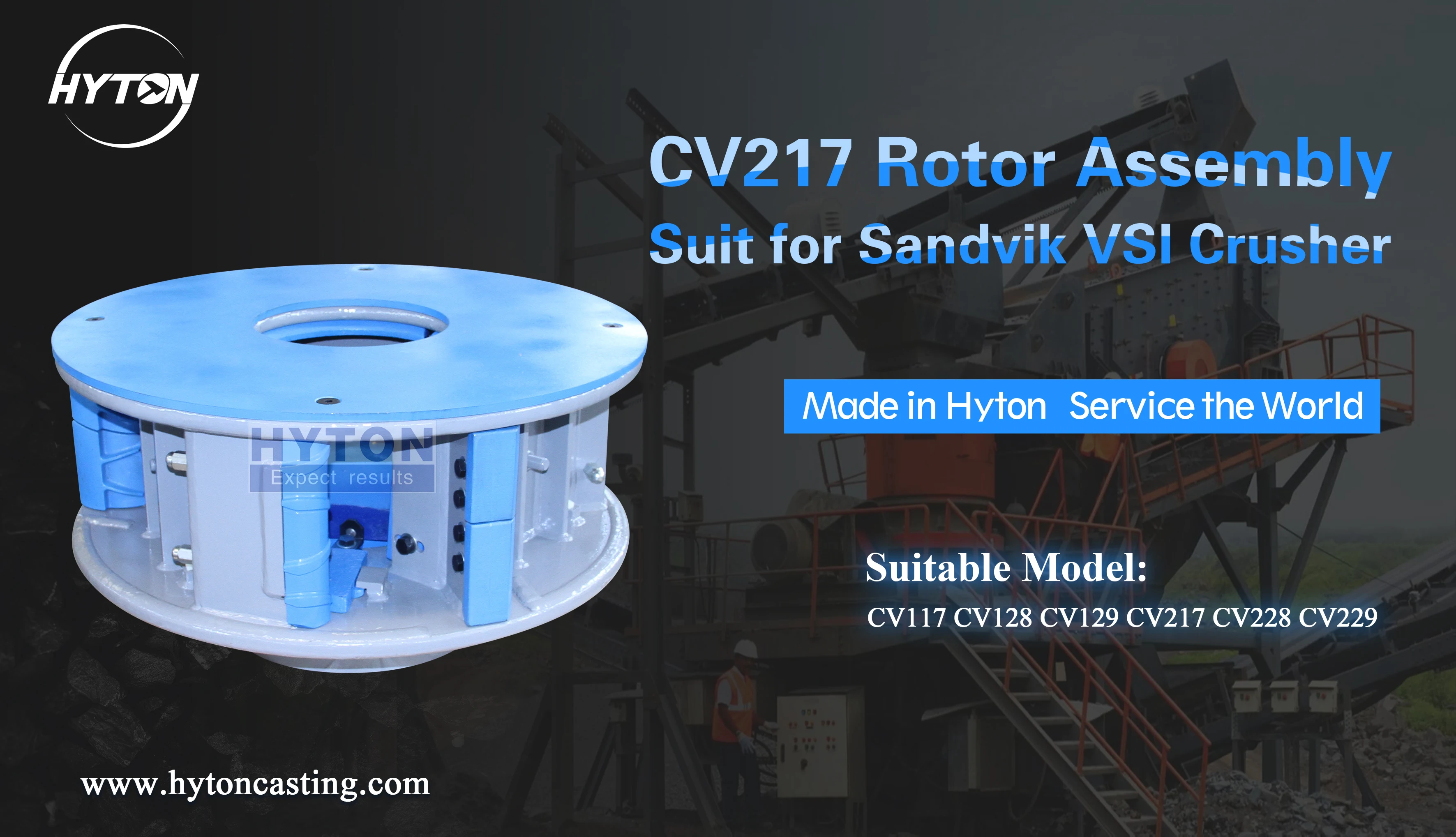 HT-488.0258-001 Feed Tube Suit CV128 CV228 CV229 CV217 VSI Crusher