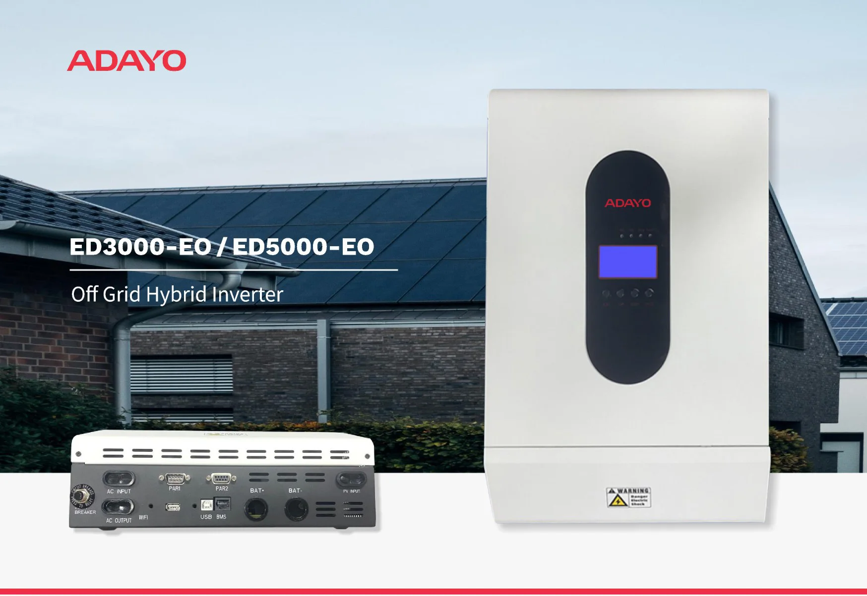 Hybrid Solar Inverter 3kw 5kva Mppt Off Grid Solar 5kw 48v Inverter For ...