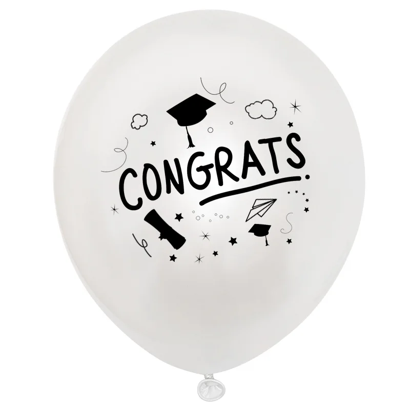 12inch Graduation Party Latex Balloons Congrats Balloon 2024 Grad Party ...