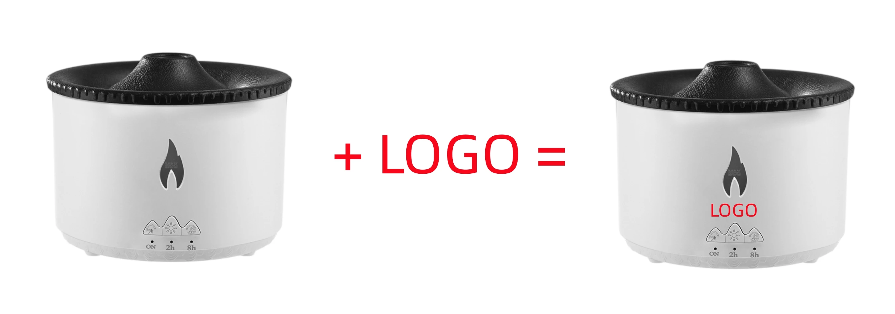 Volcano 3d Flame Ultrasonic Aroma Diffuser 360ml Volcano Jellyfish ...