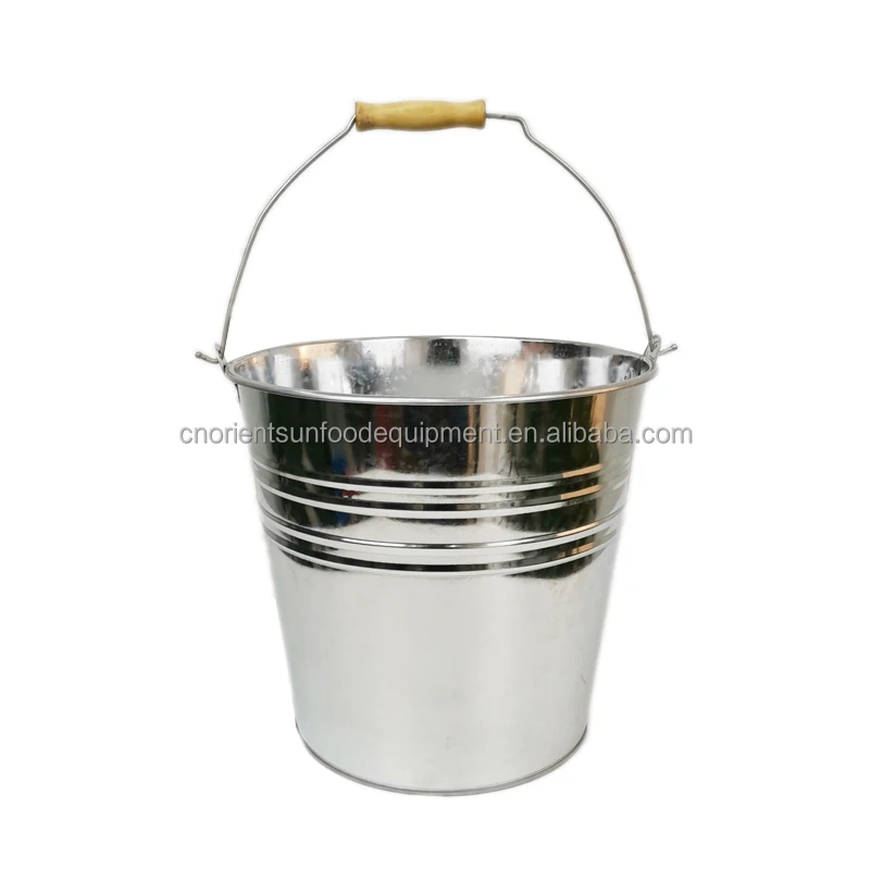 Garden Bucket - Durable Galvanized Metal for Home & Party
