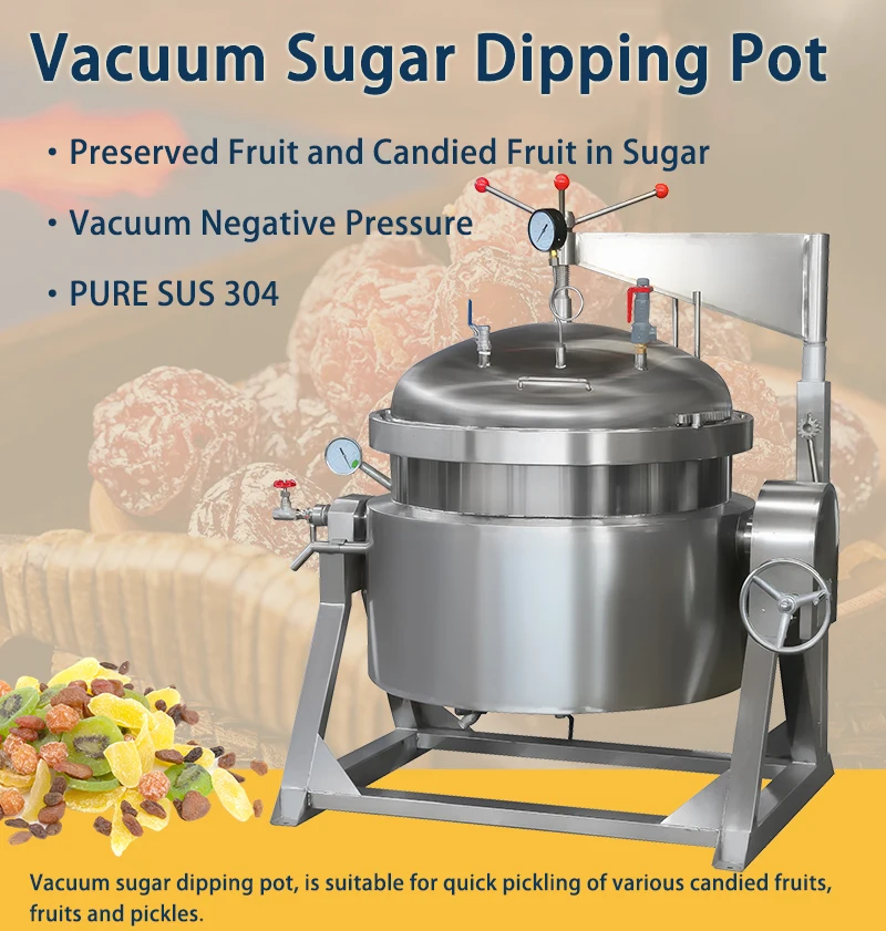 Big Capacity Industrial High Pressure Kettle Vacuum Cooking Pot