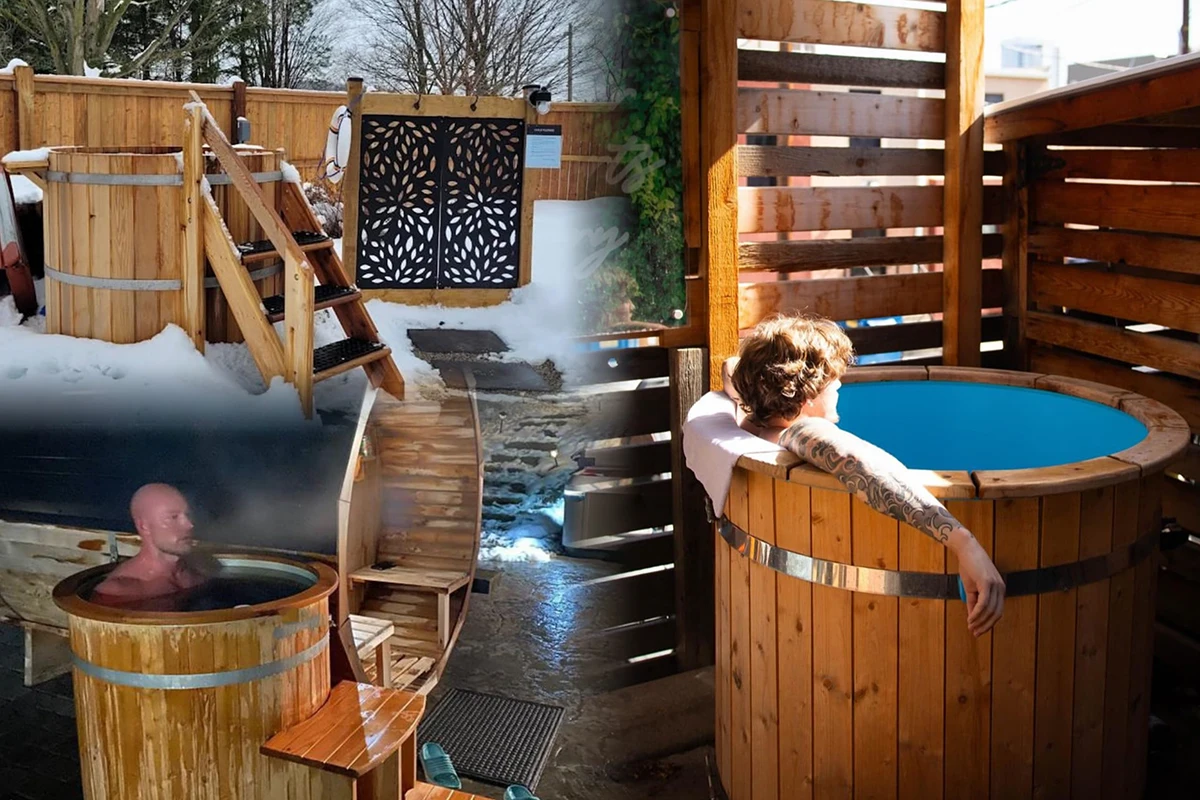 Therapy Barrel Stainless Steel Red Cedar Ice Bath Barrel Wood With ...