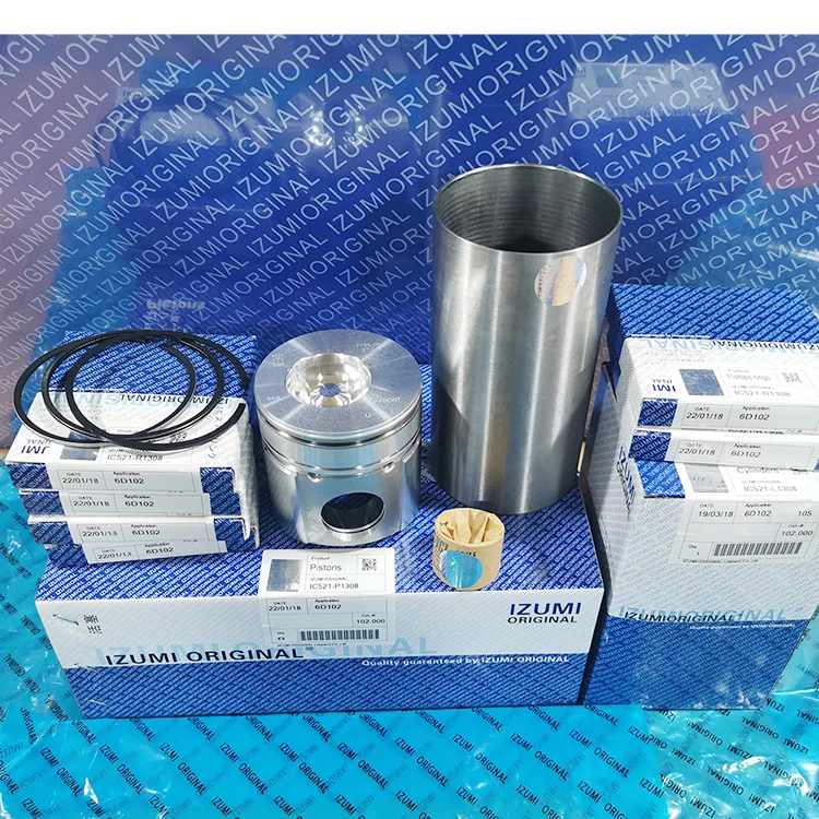 IZUMI ORIGINAL 6D102 Cylinder Liner Kit for 6BT5.9 Engines