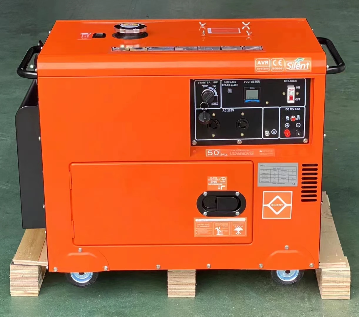 9kw Silent Portable 3 Phase Diesel Generator Set Home Free Energy ...