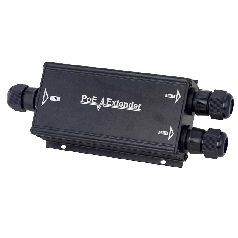 Cctv Accessories 2 Ports Weatherproof 60w Network Extender Outdoor ...