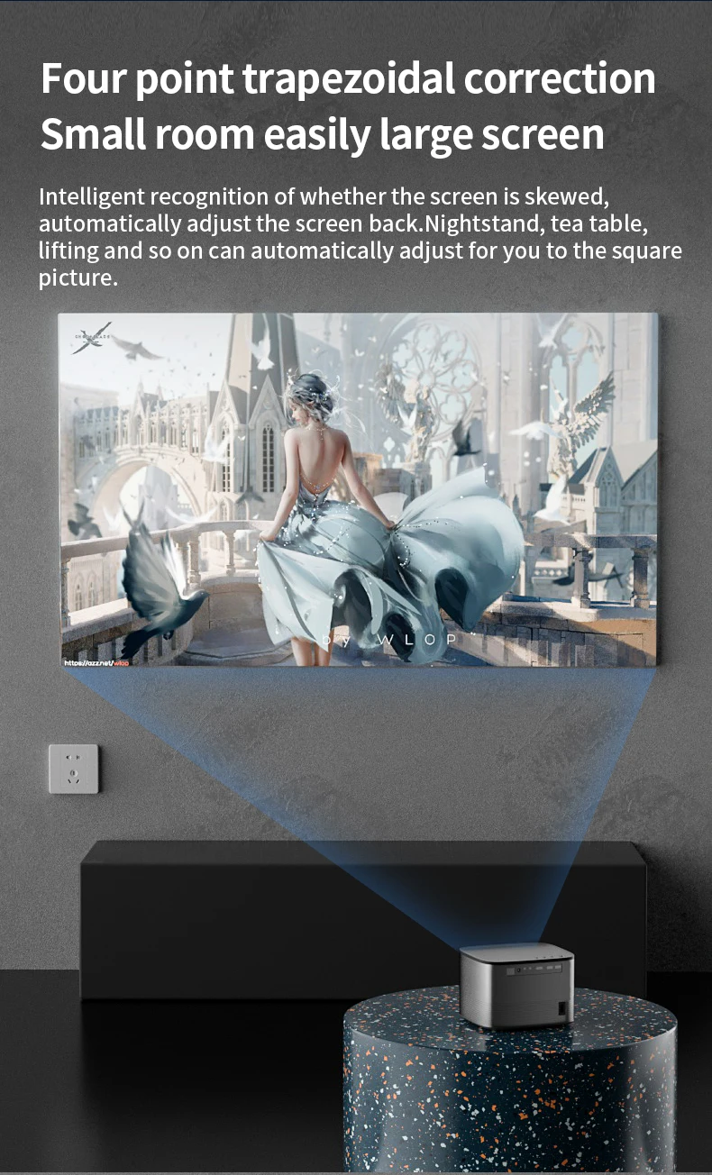 2024 New High Resolution 4k Projector With Android System Led For Home ...