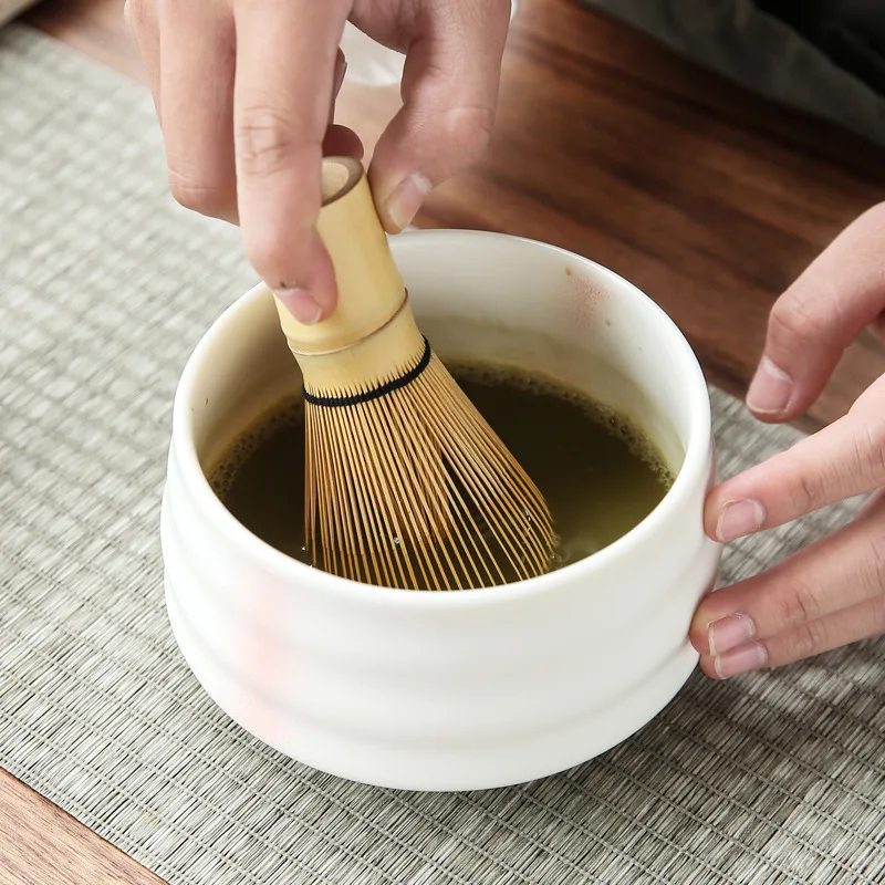 FREE SAMPLE Matcha Set Tool Brush Japanese-style Engraved Ceramic ...