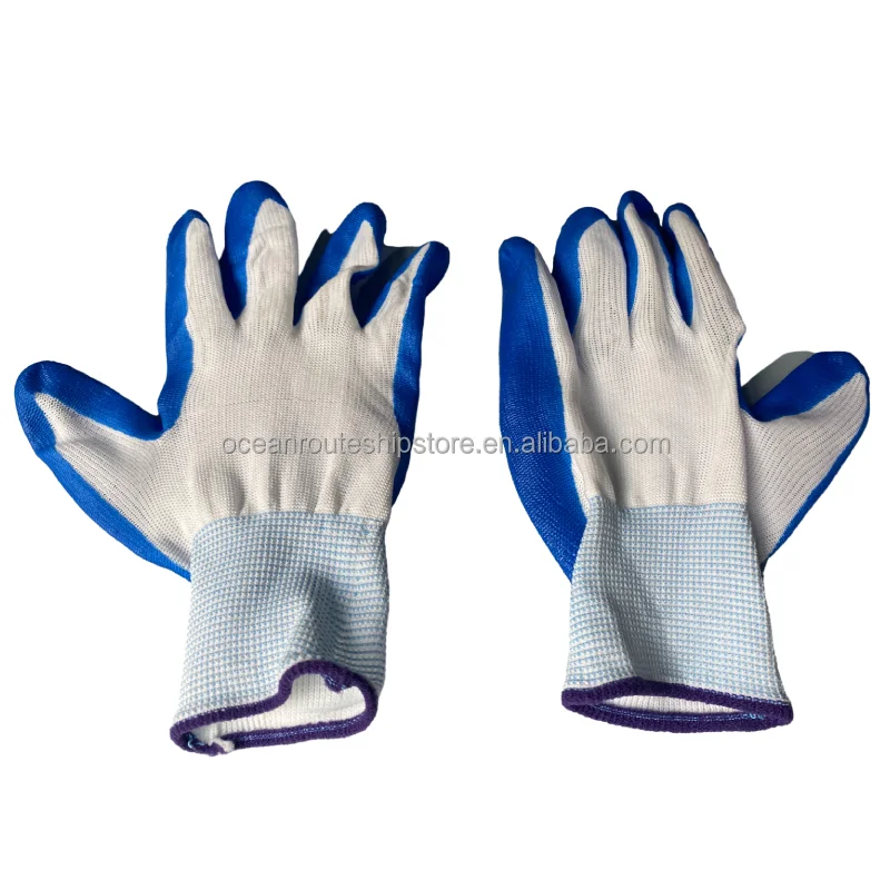 Rubber Coated Working Gloves - Durable Industrial Gear