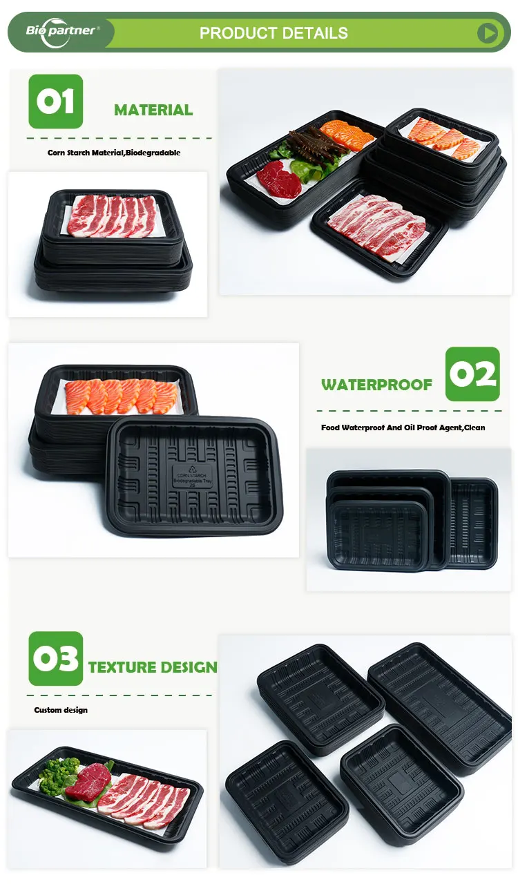 Frozen Meat Chicken Blister Packaging Corn Starch Display Tray Pp ...