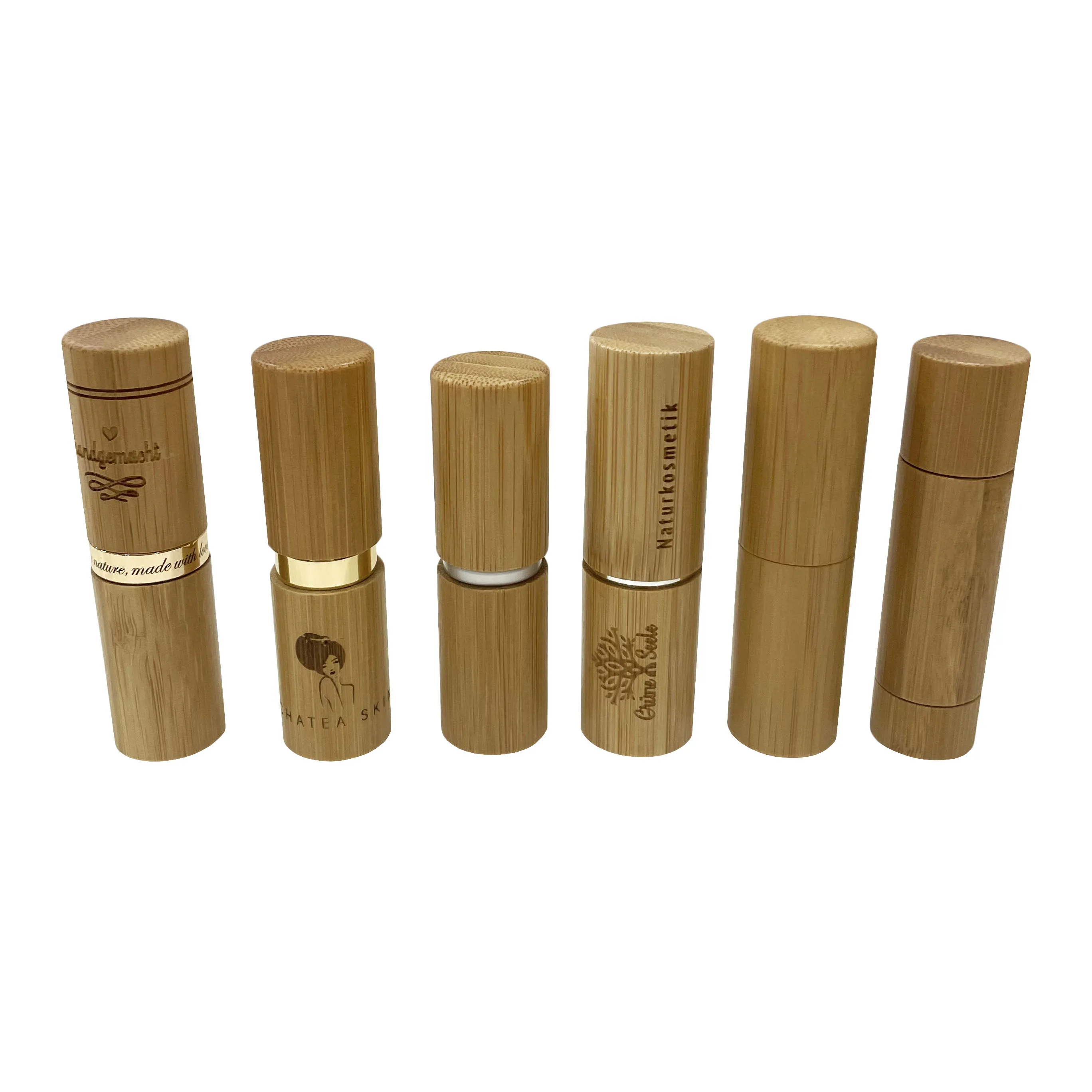 5ml Empty Lipstick Tube Mini Bamboo Slim Lipstick Tube Eco Friendly Lip ...