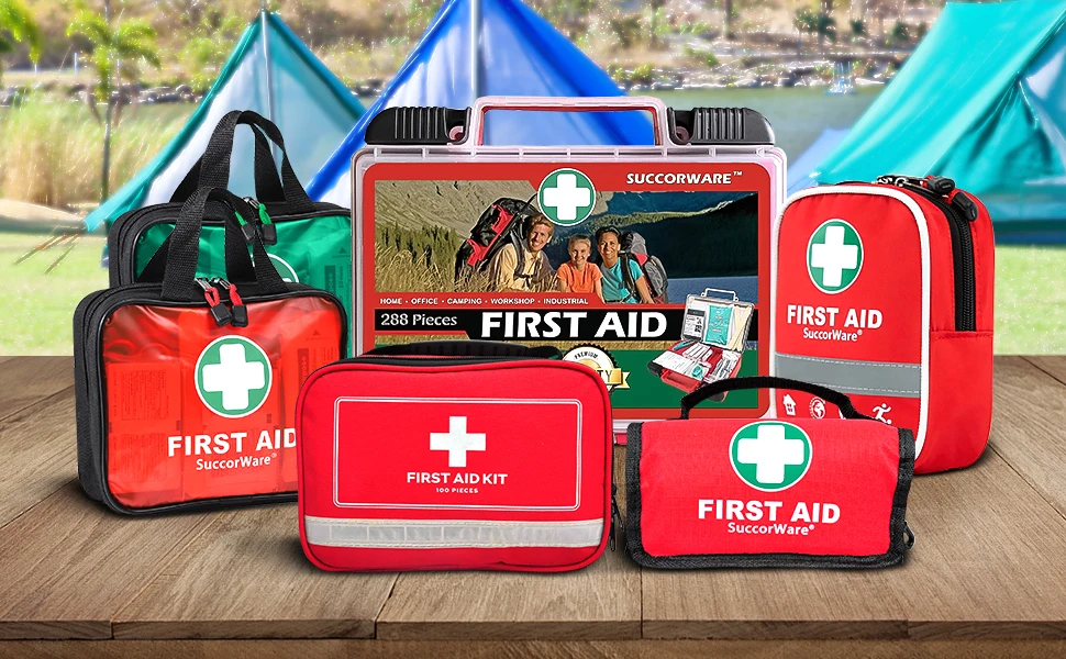 288 Pieces Hard Case First Aid Kit Box Osha First Aid Emergency Kit For ...