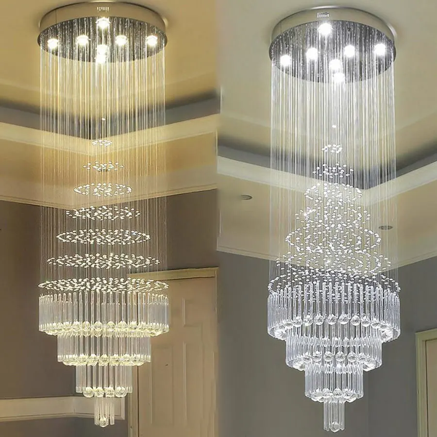 Modern Nordic Villa Custom Led Energy Saving Big Lighting Long Lamps ...