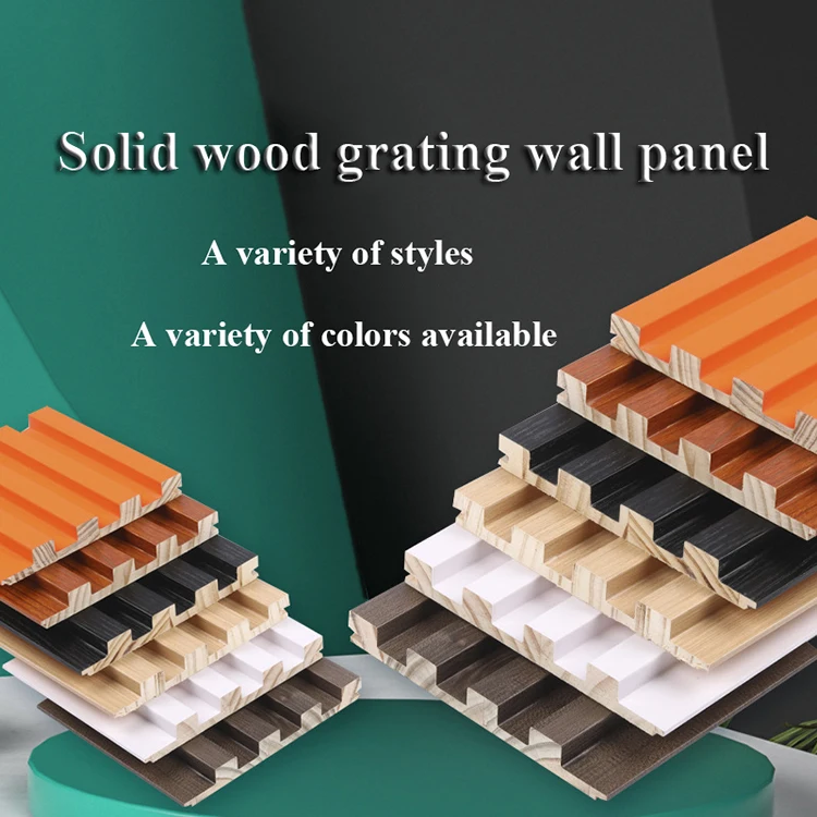 Wpc Fluted Wall Panel Wood Texture Wpc Wall Cladding 3d Wall Board Decorative Home Improvement ...