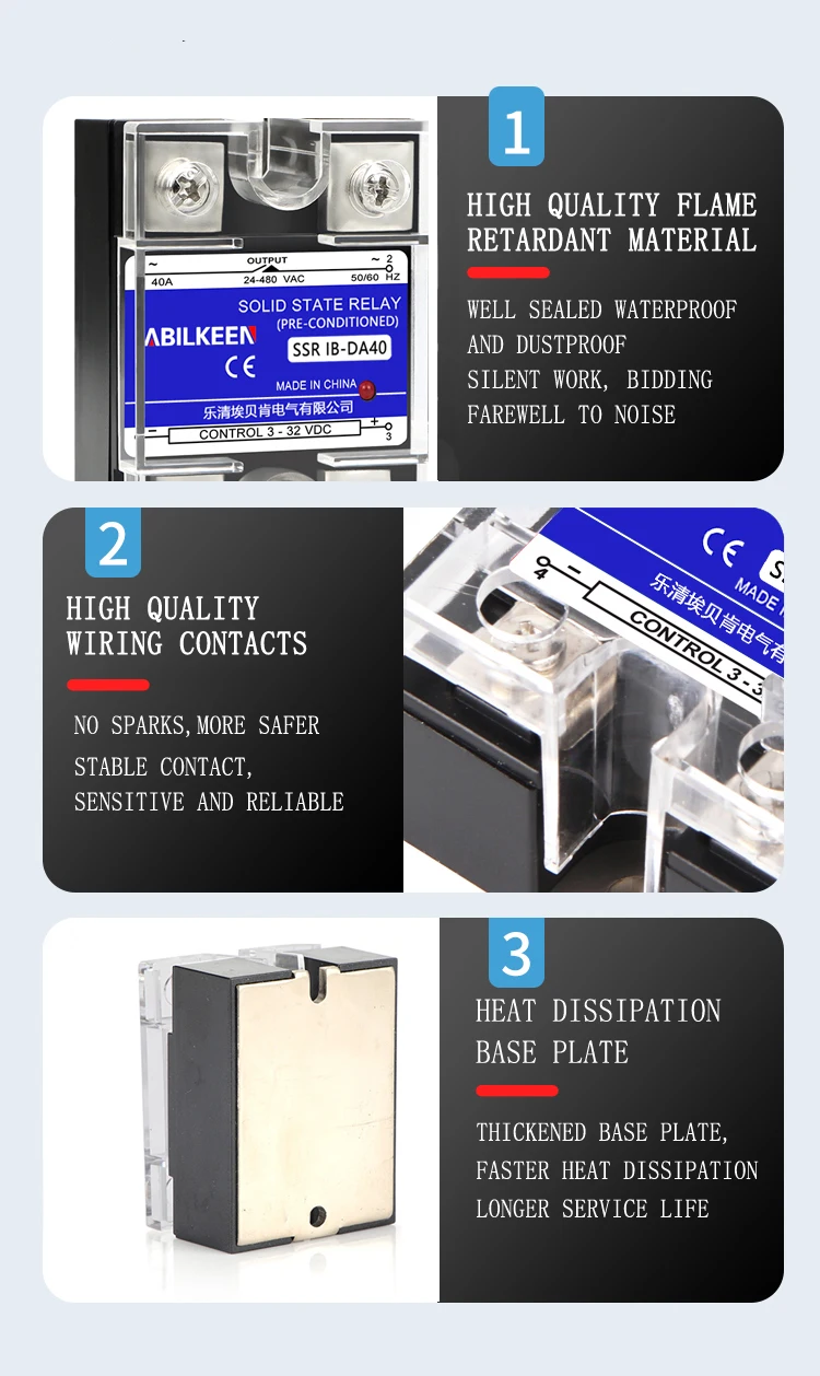 Single Phase Solid State Relay DC-DC Type 10-400A Large Current Output ...