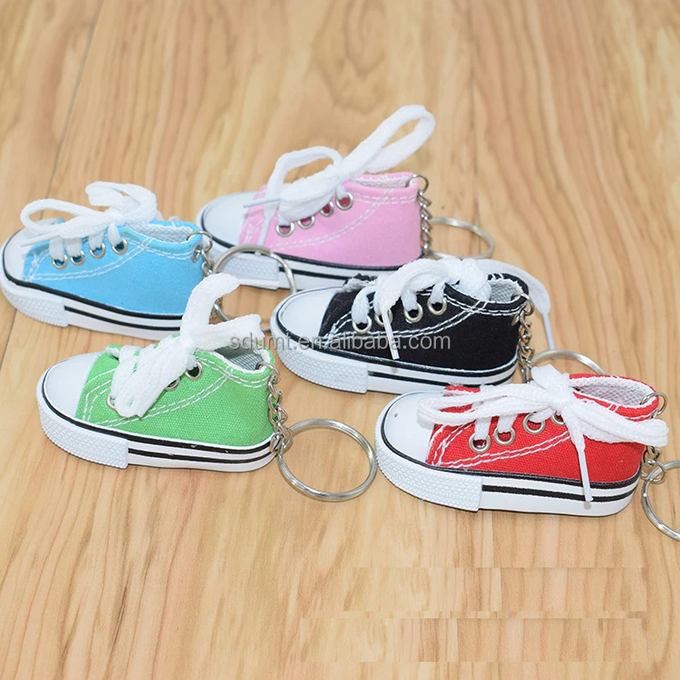 Cheap 7.5cm Mini Canvas Sneaker Shoe Keychains Lot Of 12 Assortments ...