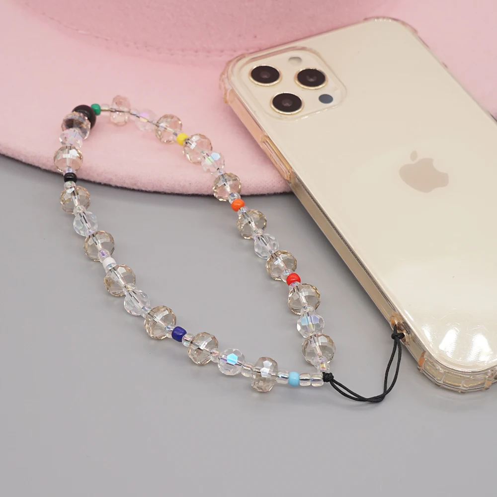 Go2boho Charm Phone Chains Chain Telephone Jewelry 8mm Round Crystal ...