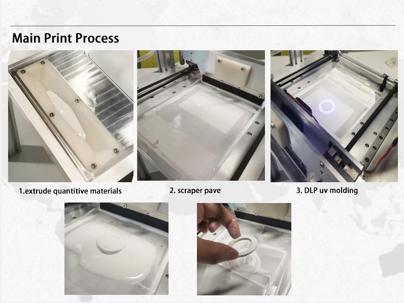 High Resolution Ceramic 3D Printer - 2K DLP Technology