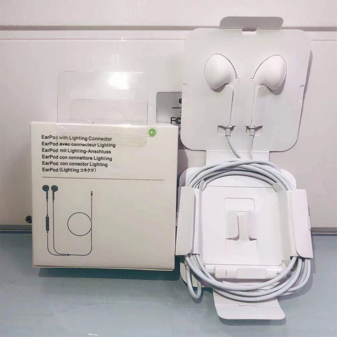 C100 Chip 8pin Wired Earphone For Iphone 7-13 In Ear Earpod For ...