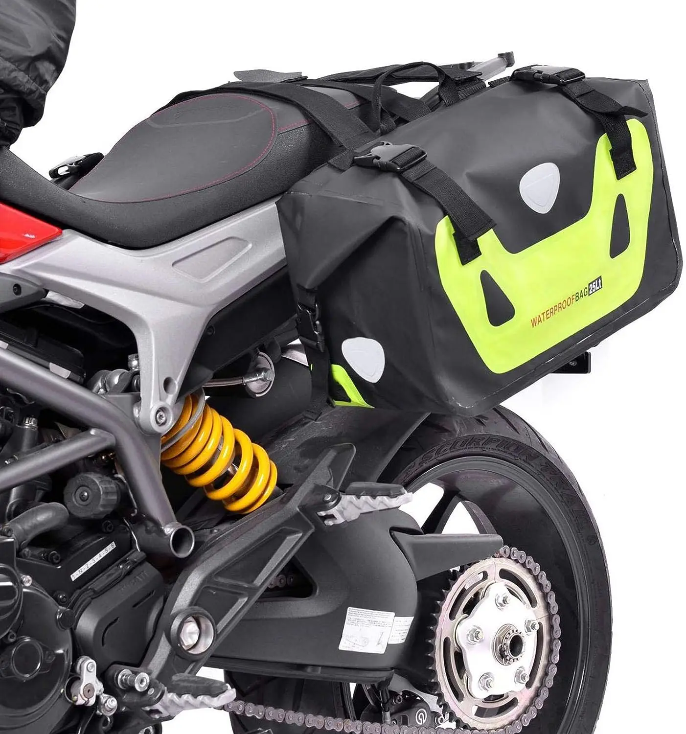 Motorcycle Saddlebags,Motorbike Panniers Waterproof Side Luggage Seat ...