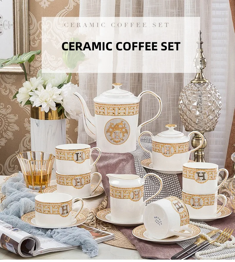 2025 Ceramic Pot Coffee Cup and Saucer Set Xmas Gift Decoration ...