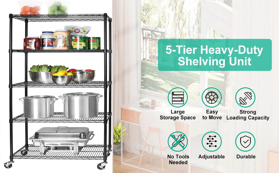 Wholesale Multilayer Wire Mesh Shelves Kitchen Metal Stands Storage ...