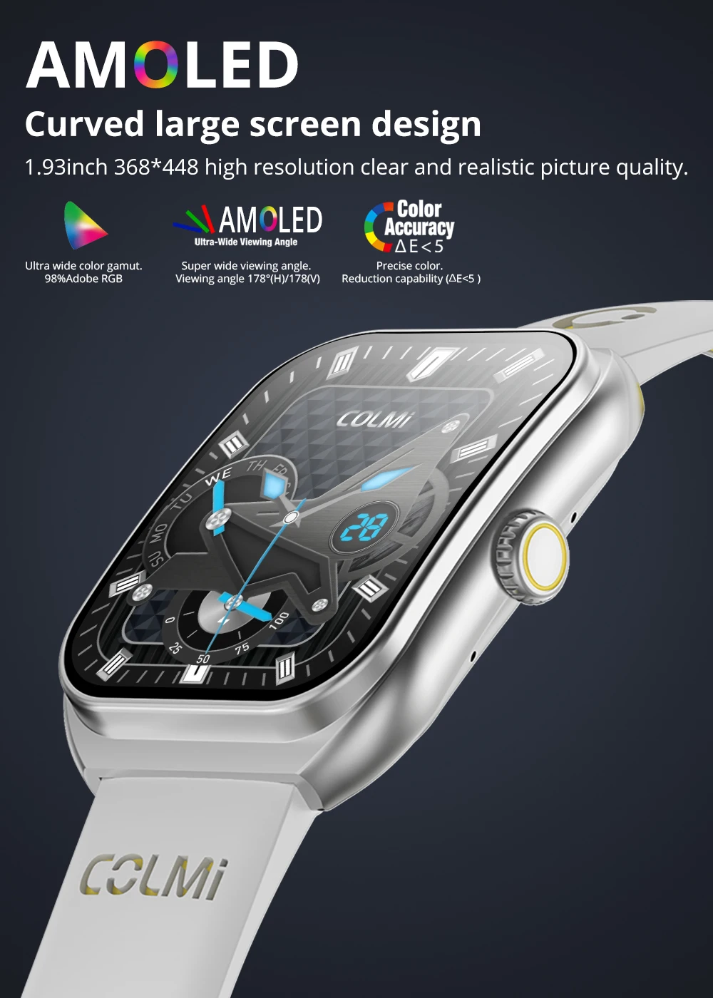 COLMI P86 Smart Watch - Waterproof Fitness Tracker