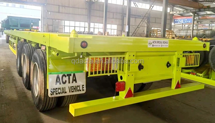 Acta Vehicle Flatbed Trailer 53ft Us Legal 2 Axle 40ft 30 Ft Flatbed ...