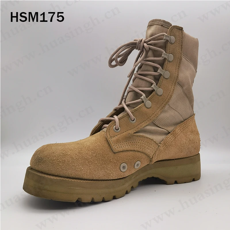 Zh,Sand Color Cushioning Combat Boots With Air Vents Strong Grip Pu ...