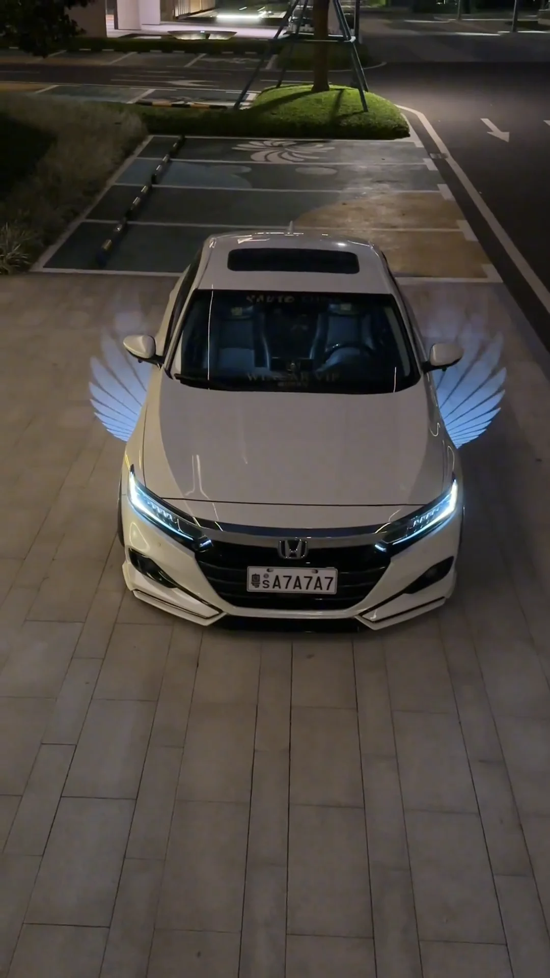 Auto Decorative Light Universal Side Mirror Angel Projector Lights ...