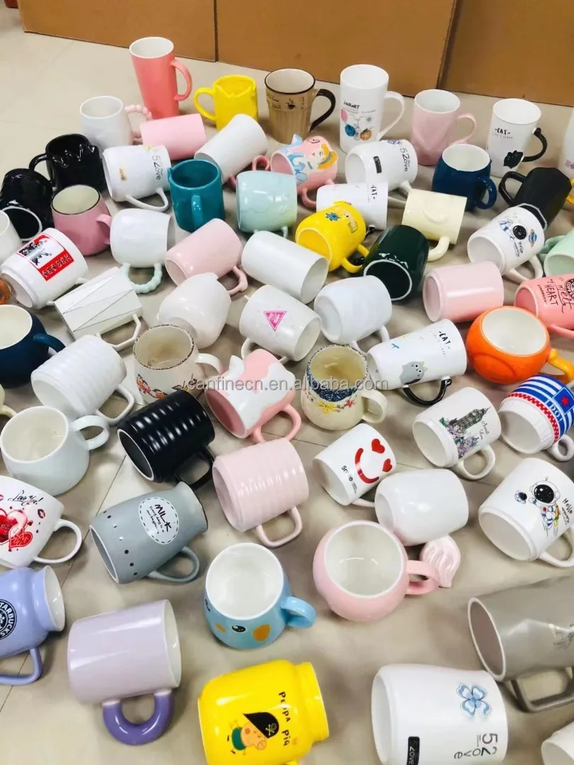 Hot Factory Low Price Warehouse Stock Color Glaze Ceramic Mugs in Bulk ...