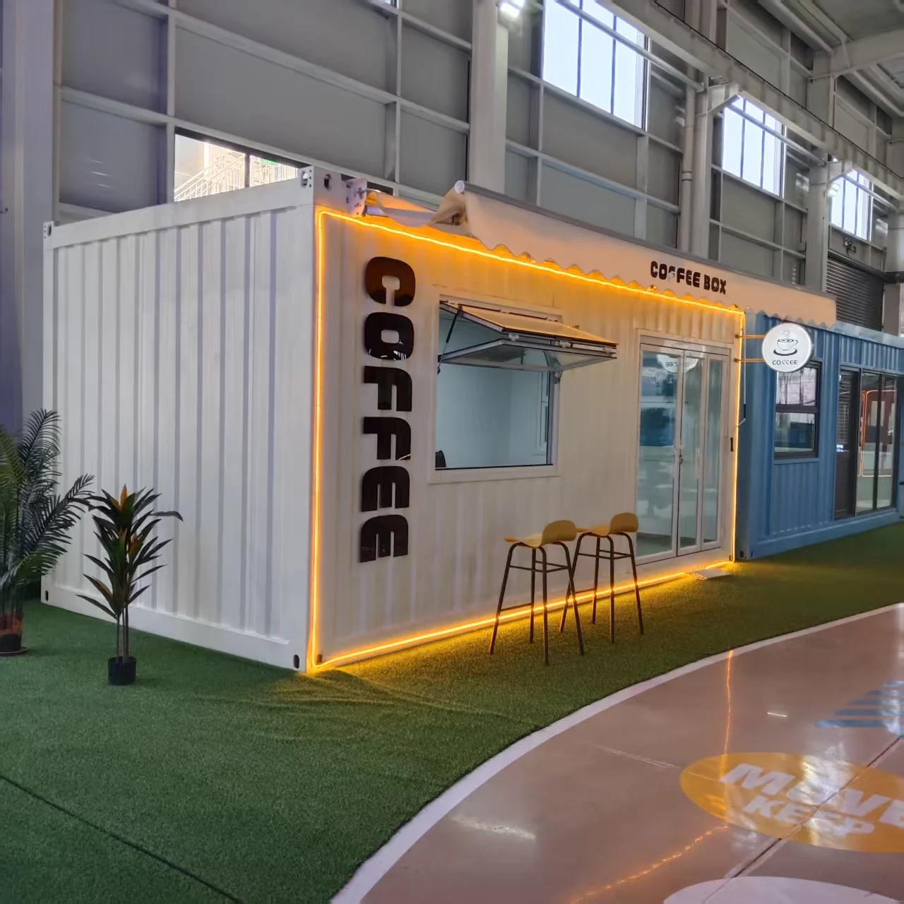 Mobile Coffee Shop Container House Prefabricated Movable Shipping ...