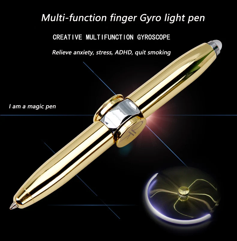 2023 Multi Functional Fingertip Gyro Pen Reduce Pressure Stylus Fidget ...