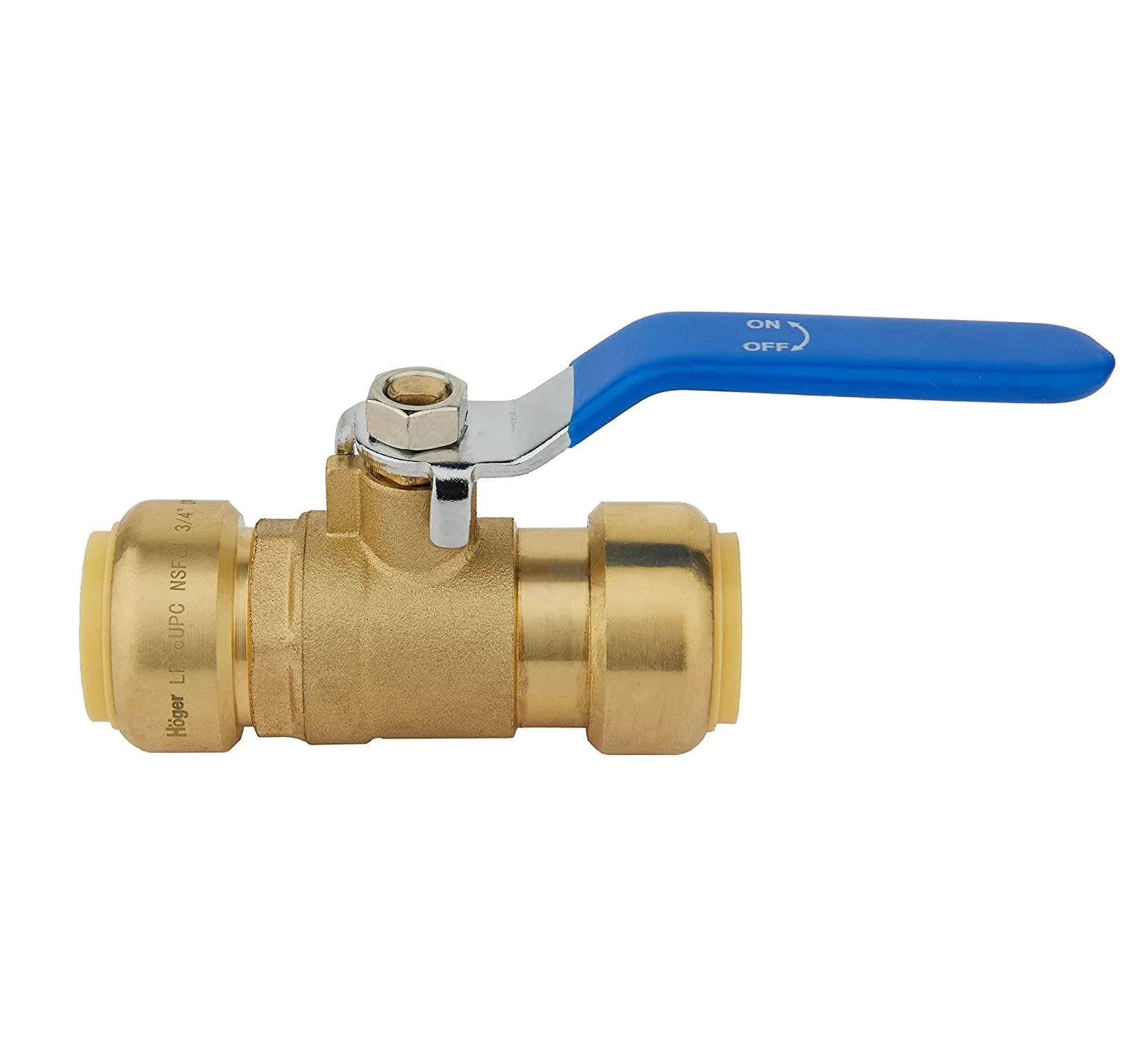 Push Fit Brass Ball Valve 3/4 Inch Push-Fit Full Port Ball Valve for ...