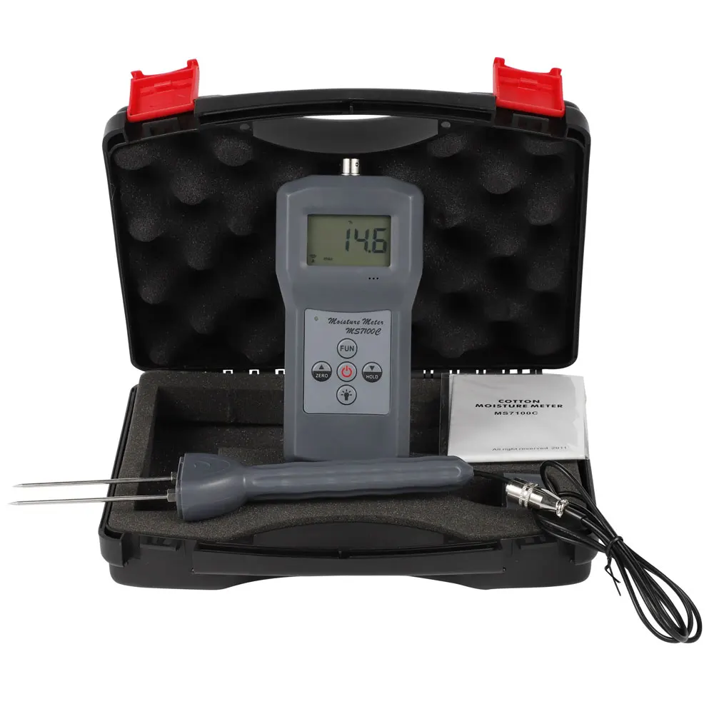 MS7100C Handheld Cotton Lint Moisture Meter Portablecotton Bale, Seed ...