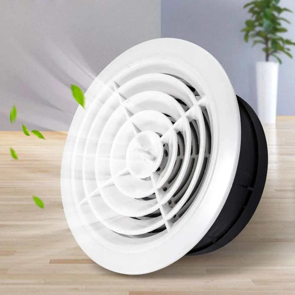 Hvac System Abs Round Air Grille Return Louver Vent Ceiling Plastic Air ...