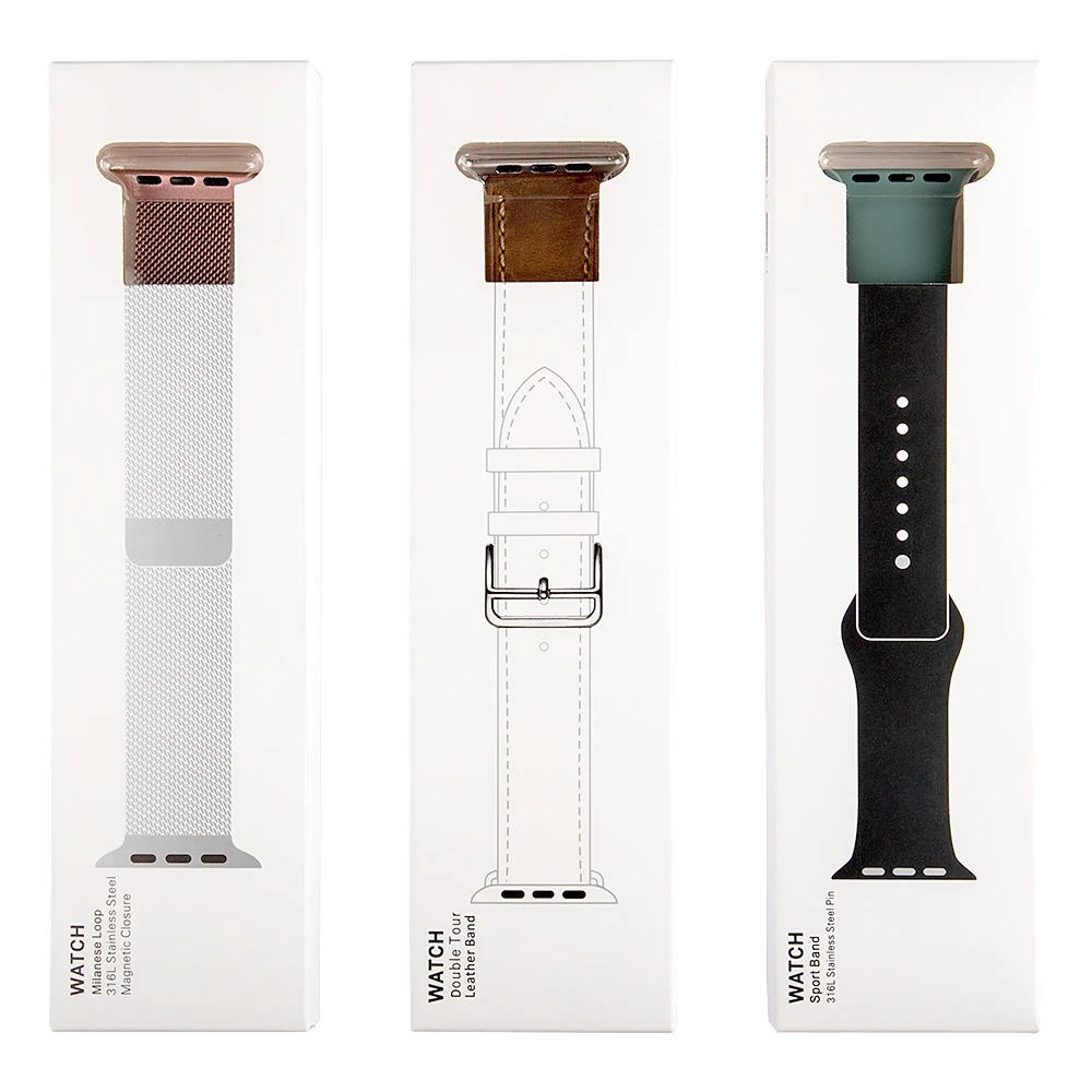 Watch Strap Retail Selling Packaging Box Retail Sell Paper Box For ...