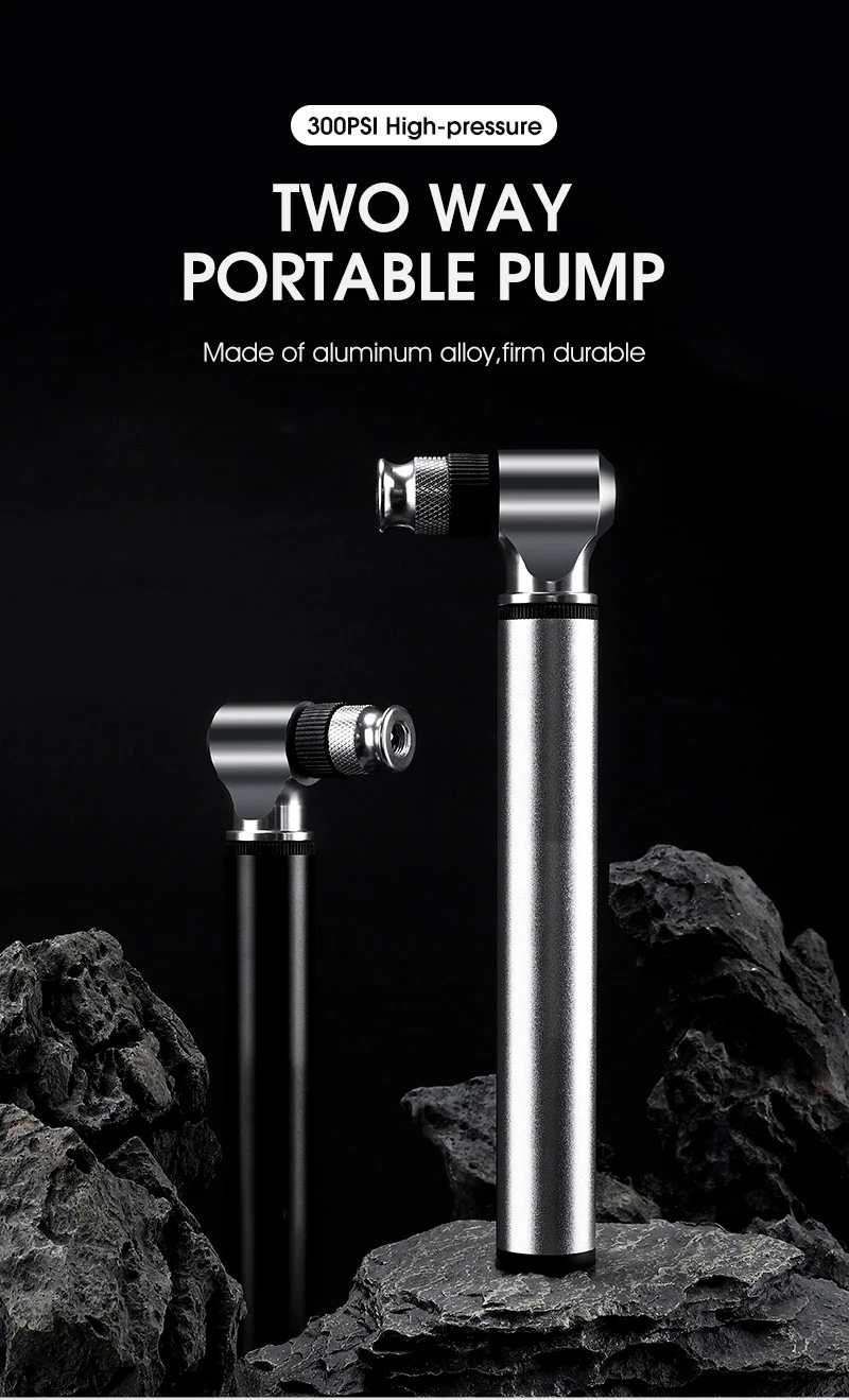 Portable Mini High Pressure Bicycle Pump Mini Inflator Air Pump Easy ...