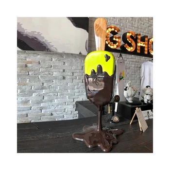 Fiberglass Melting Lolly Ice Cream Props Melted Resin Lolly Melting ...