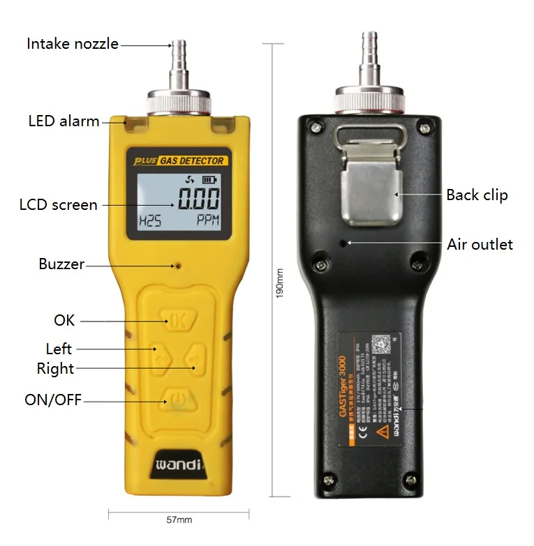 Portable Hydrogen Cyanide HCN Gas Detector - Stark MSA Altair Pro