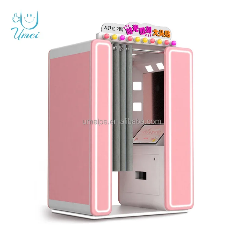 Instant Photo Booth Machine with Printer and Camera