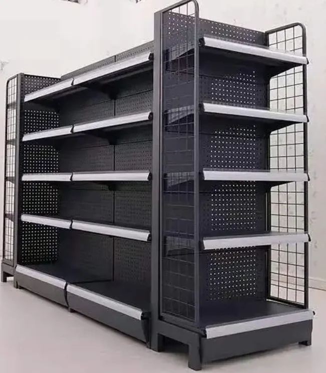 Heavy Duty Metal Shelving Gondola Unit Used Pegboard Display Stand ...