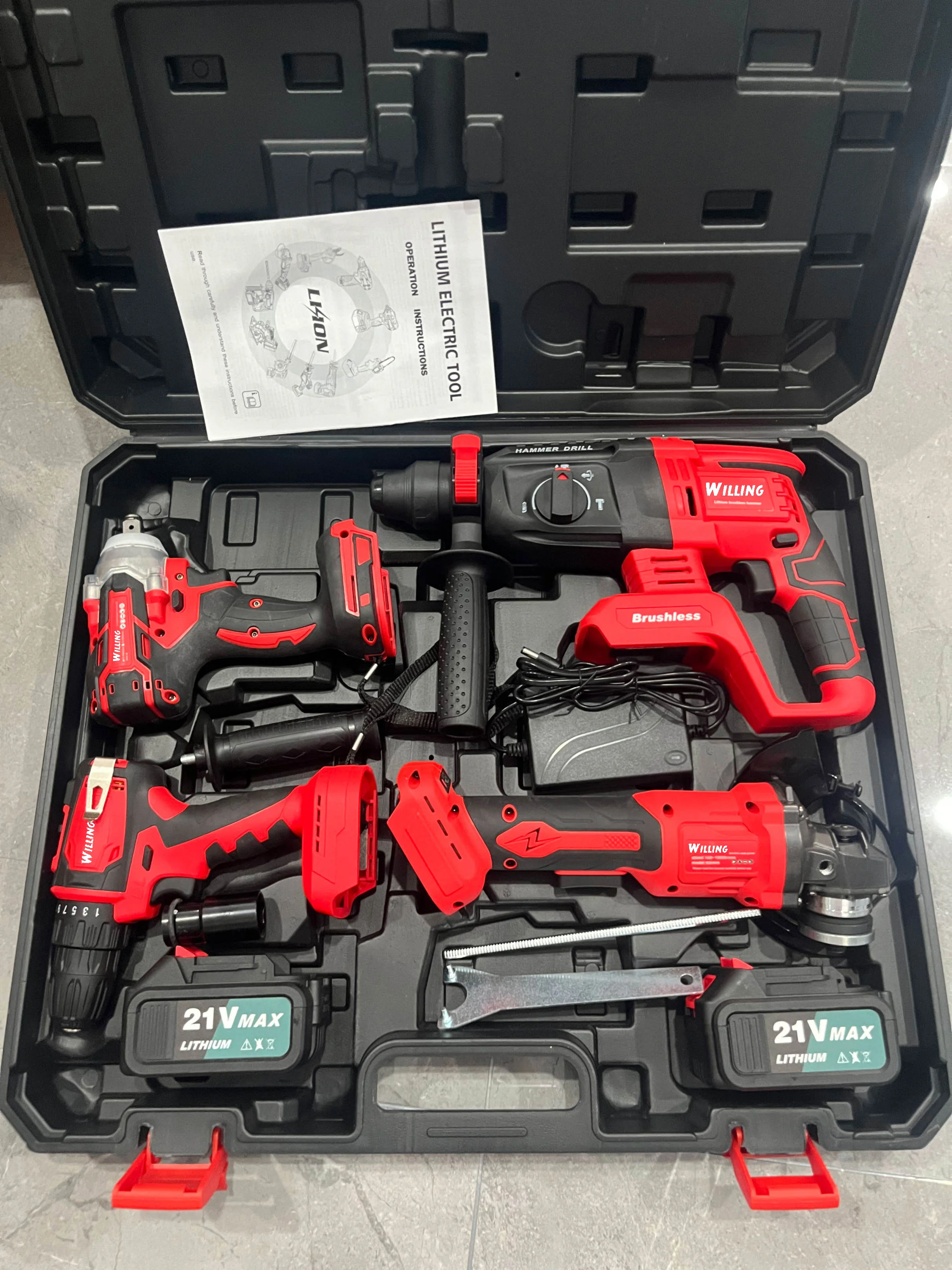 Handheld High Torque Wrench - 350n.m Impact Cordless Tool